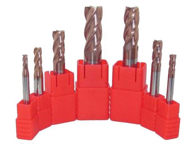 7 Piece carbide end mill set (eco) - 4 FLUTE CARBIDE E/M at Carbide NZ